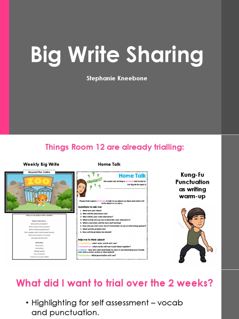 Big Write Sharing | PDF | Education Theory | Behavior Modification