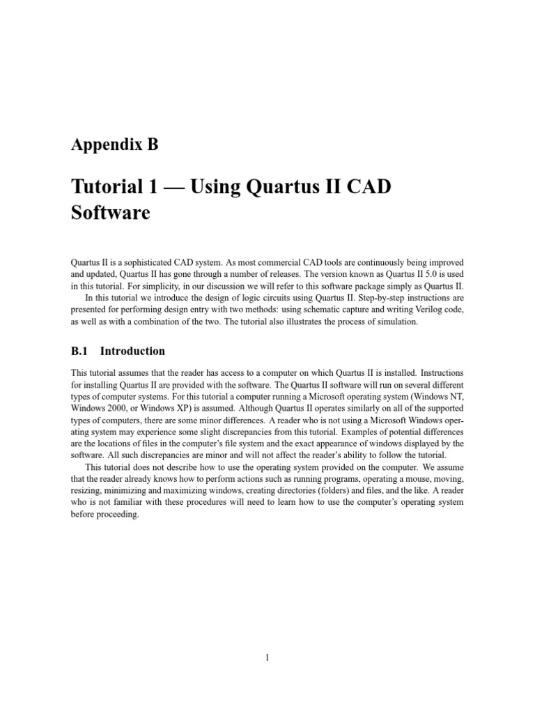Using Quartus II CAD Software | PDF | Button (Computing) | Hardware Description Language