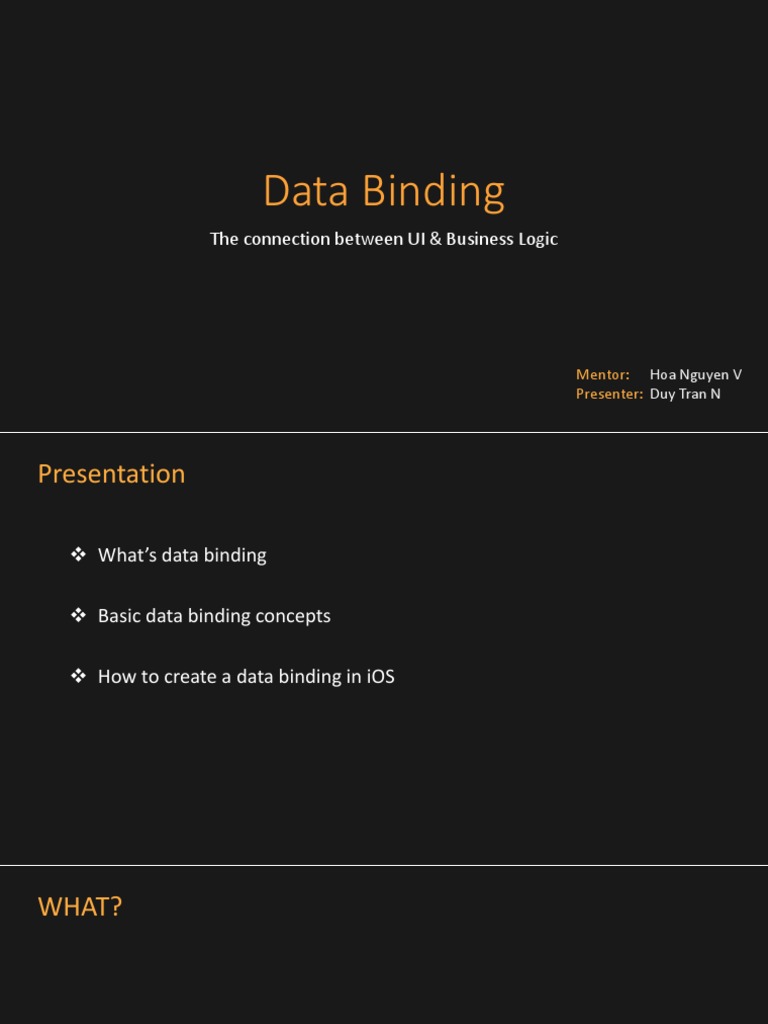 Binding Presentation | PDF | Programming Paradigms | Information ...
