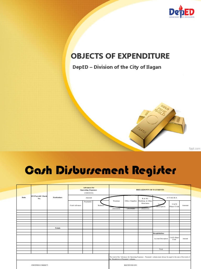 MOOE Expenditure Breakdown Guide | PDF | Expense | Business
