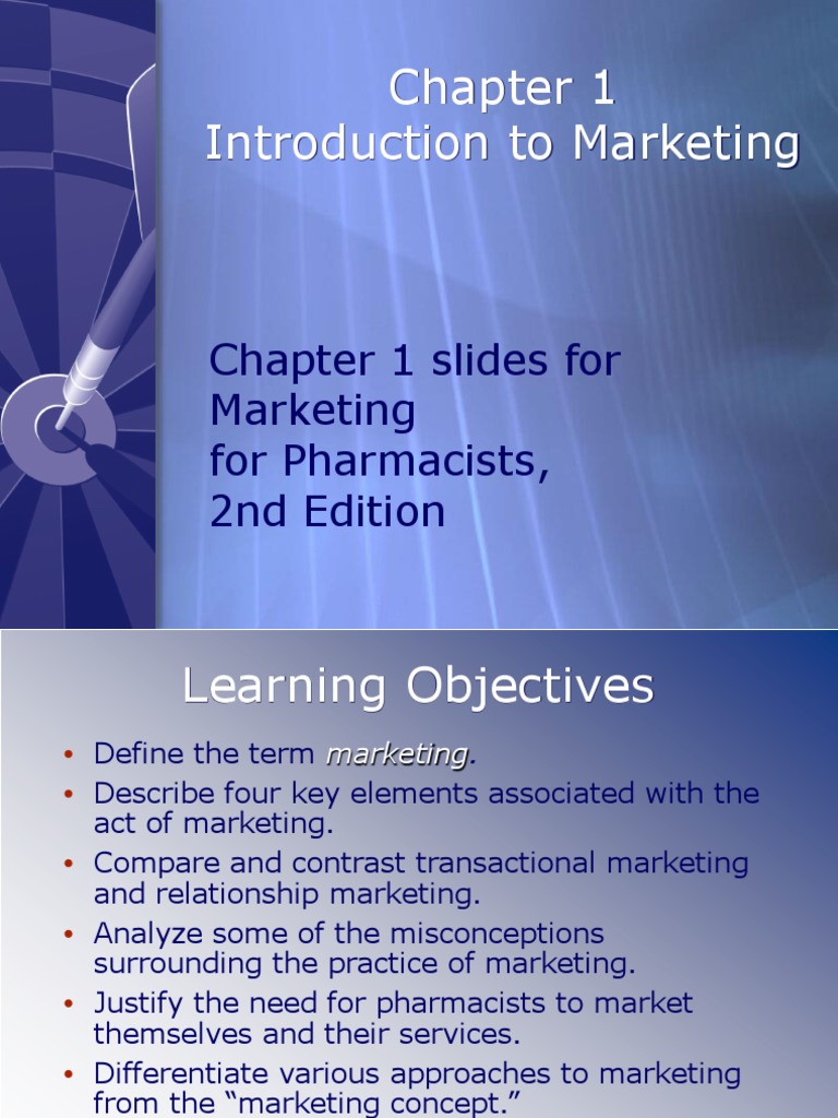 Introduction To Marketing: Chapter 1 Slides For Marketing For ...