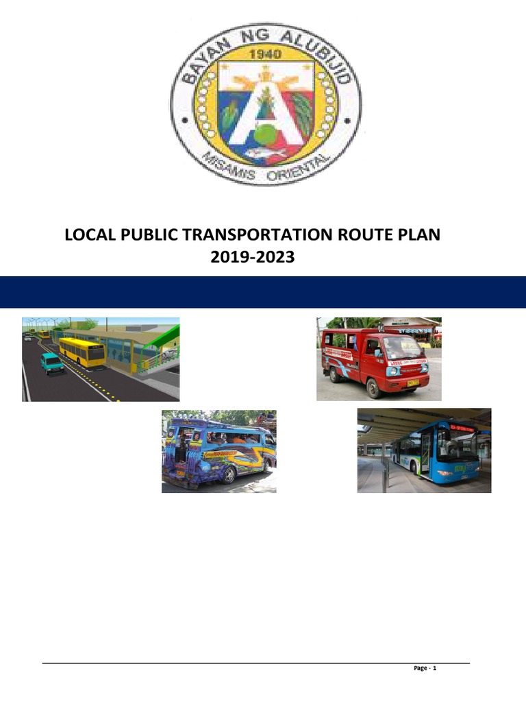 Local Public Transportation Route Plan 2019-2023: Page - 1 | PDF | Schools