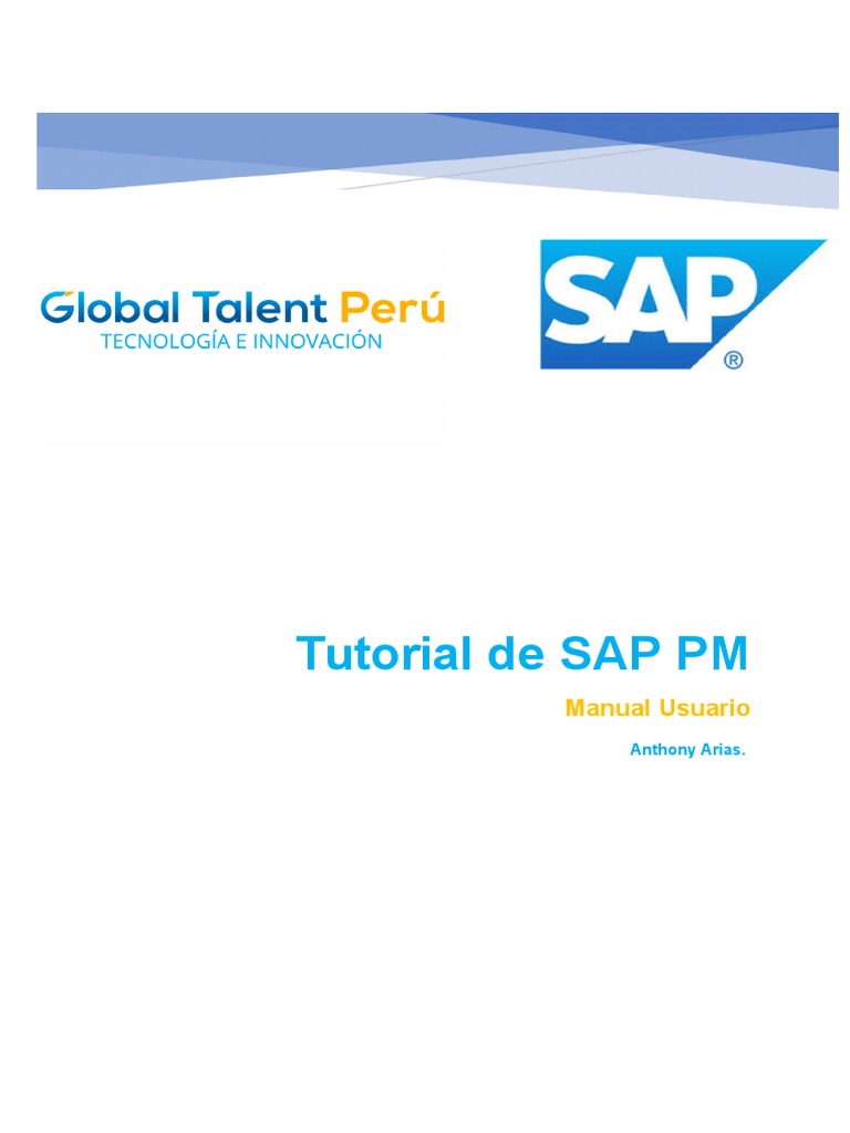 Mantenimiento de Planta - SAP PM Tutorial 01 | PDF | Planificación | Point and Click