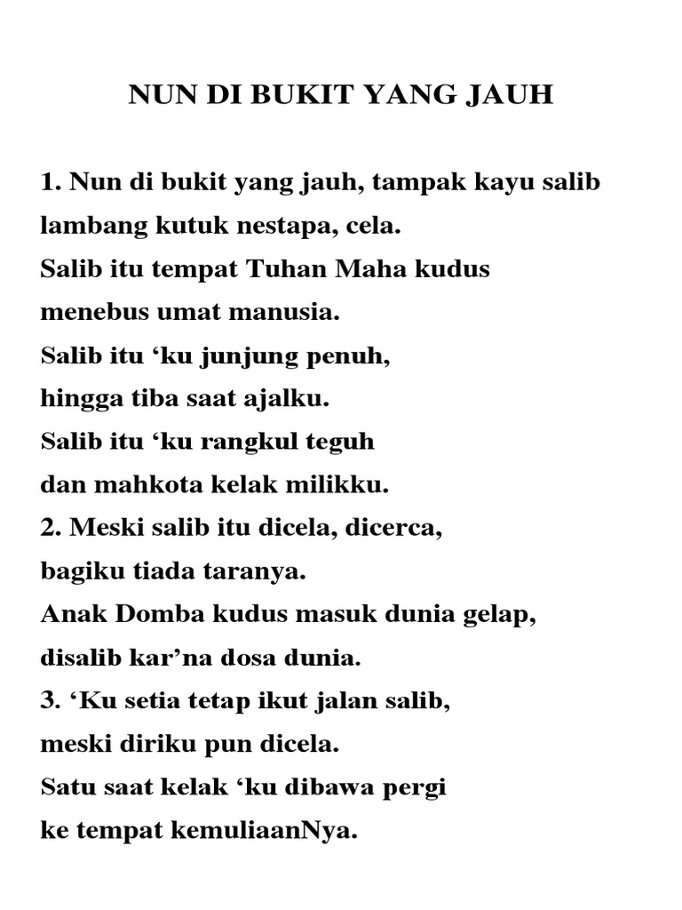 Nun Di Bukit Yang Jauh | PDF