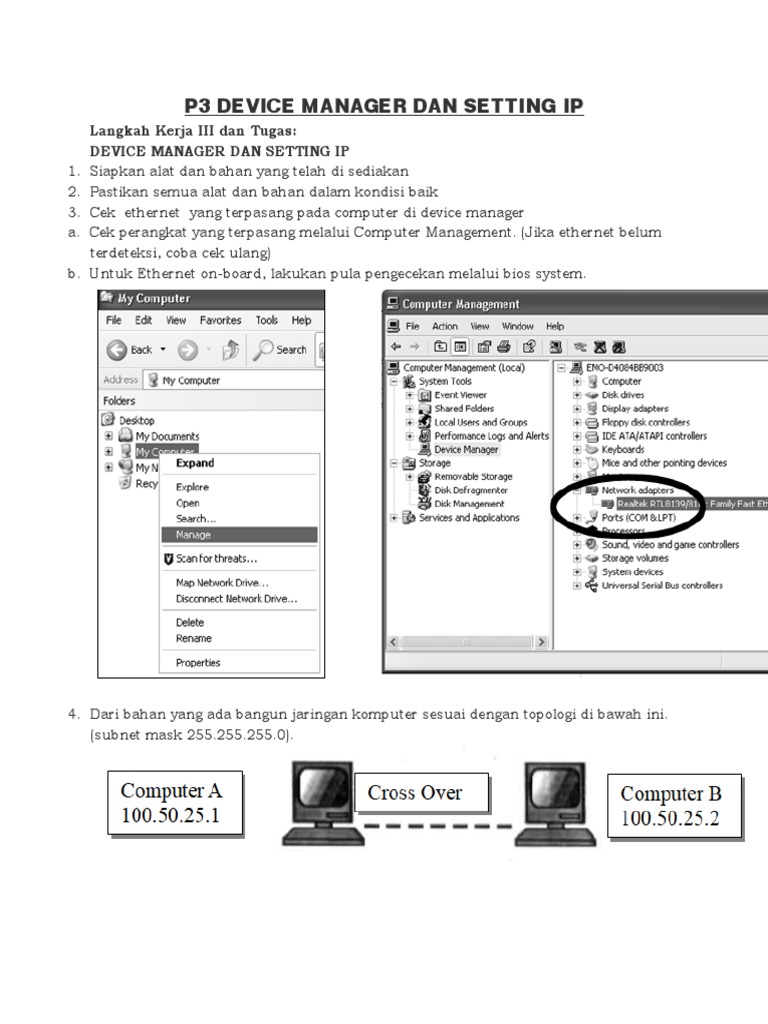 P3 Device Manager & IP Configuration Guide | PDF | Digital Technology ...