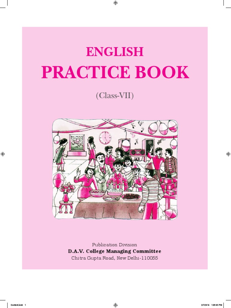 English Practice Book 7 | PDF | Question | Linguistics