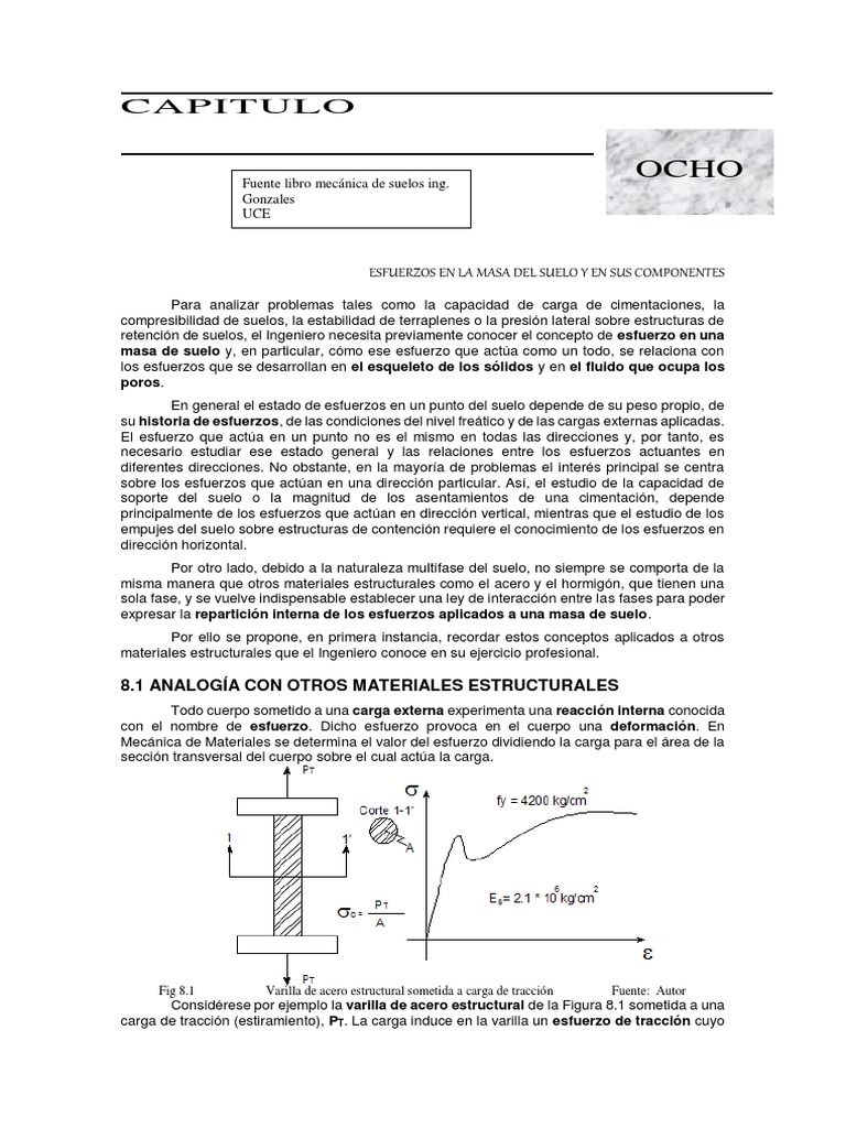 Esfuerzos de La Masa Del Suelo | PDF | Fundación (Ingeniería) | Hormigón