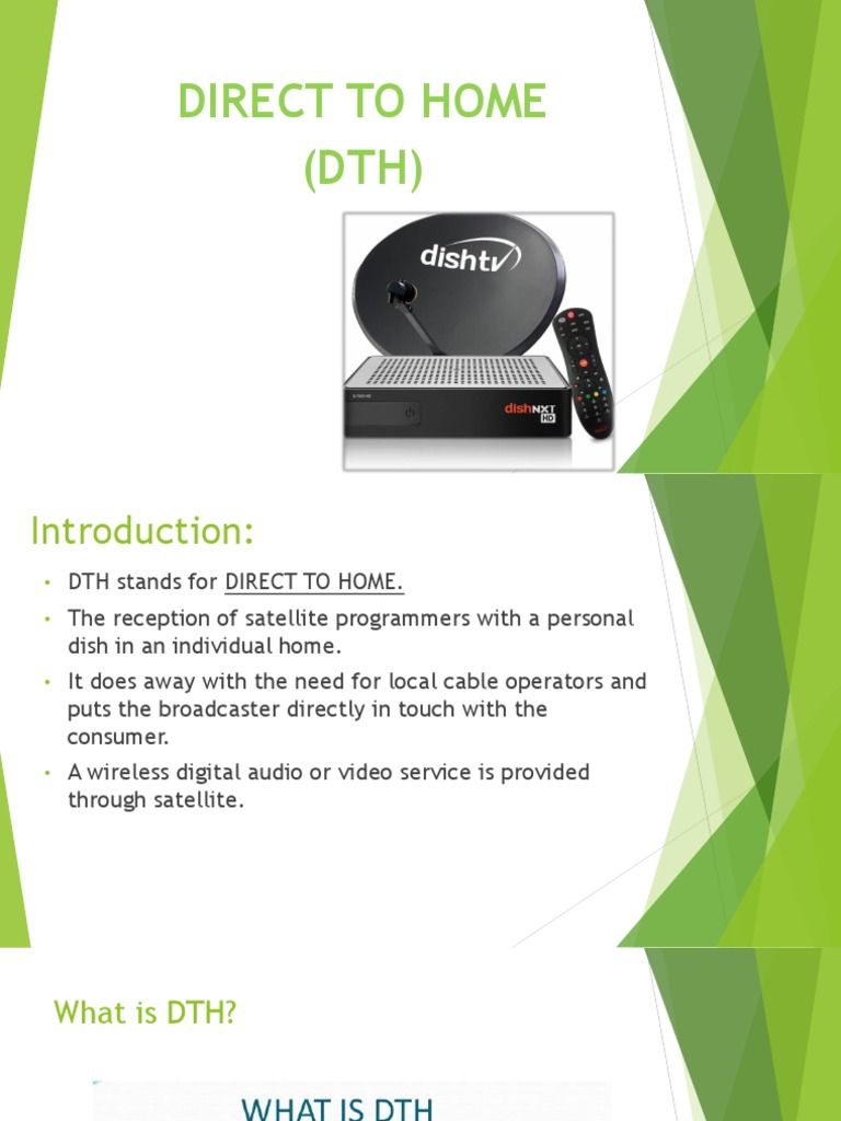 DTH System | Download Free PDF | Satellite Television | Television ...