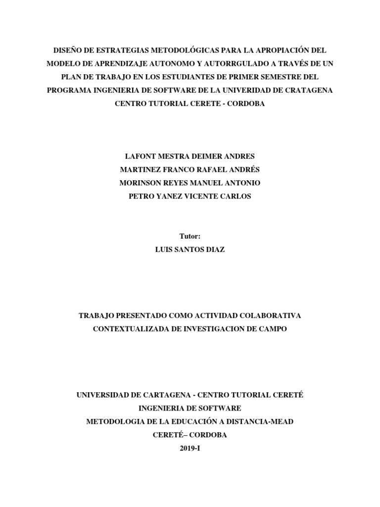 Proyecto Contextualizado Mead | PDF | Inteligencia | Aprendizaje