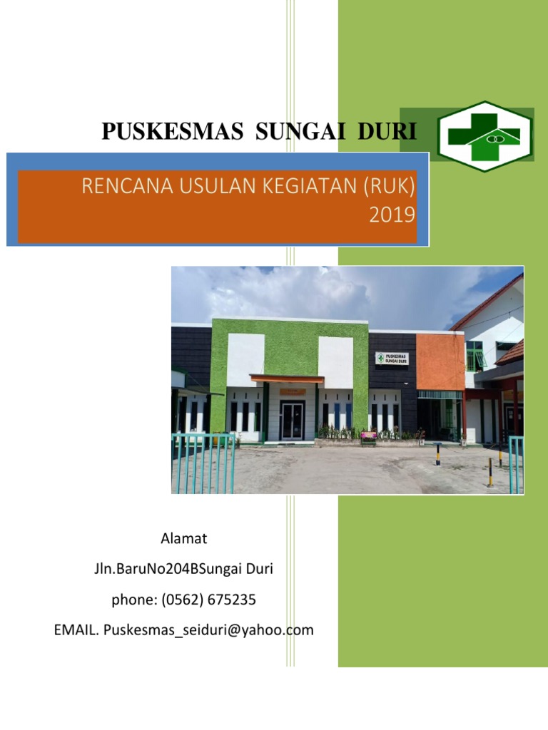 Puskesmas Sungai Duri: Rencana Usulan Kegiatan (Ruk) 2019 | PDF