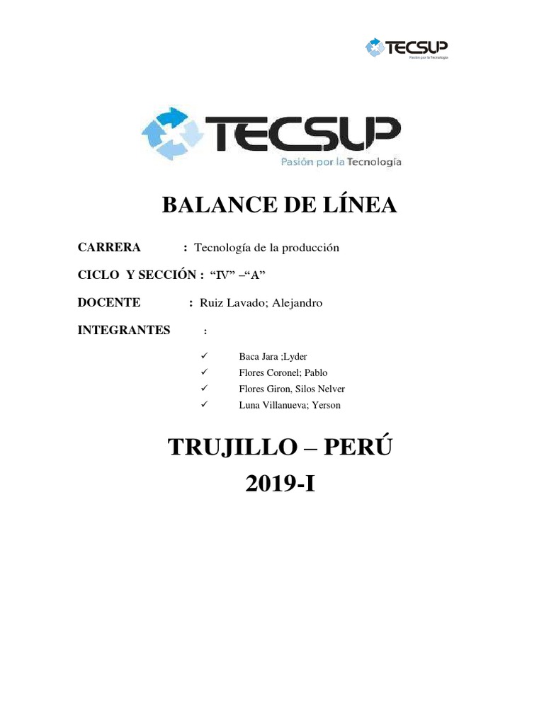 Balance de Línea en Producción de Mermeladas | PDF | Producción y ...