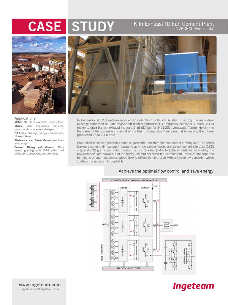 Kiln ID Fan System for Cement Plant | PDF | Power Inverter | Rectifier