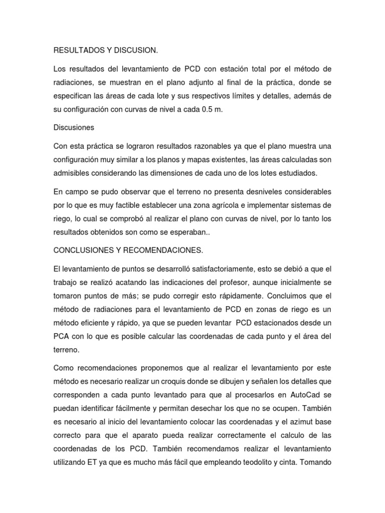 Resultados y Discusion | PDF
