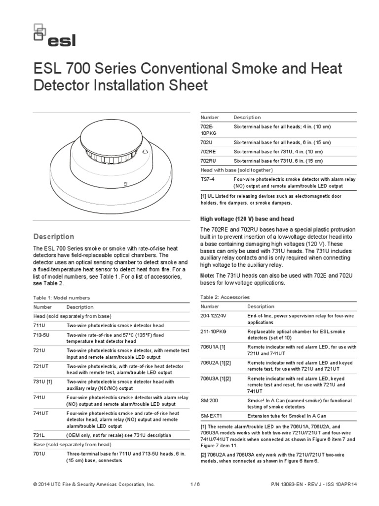 Smoke Detector Installation | PDF | Relay | Switch