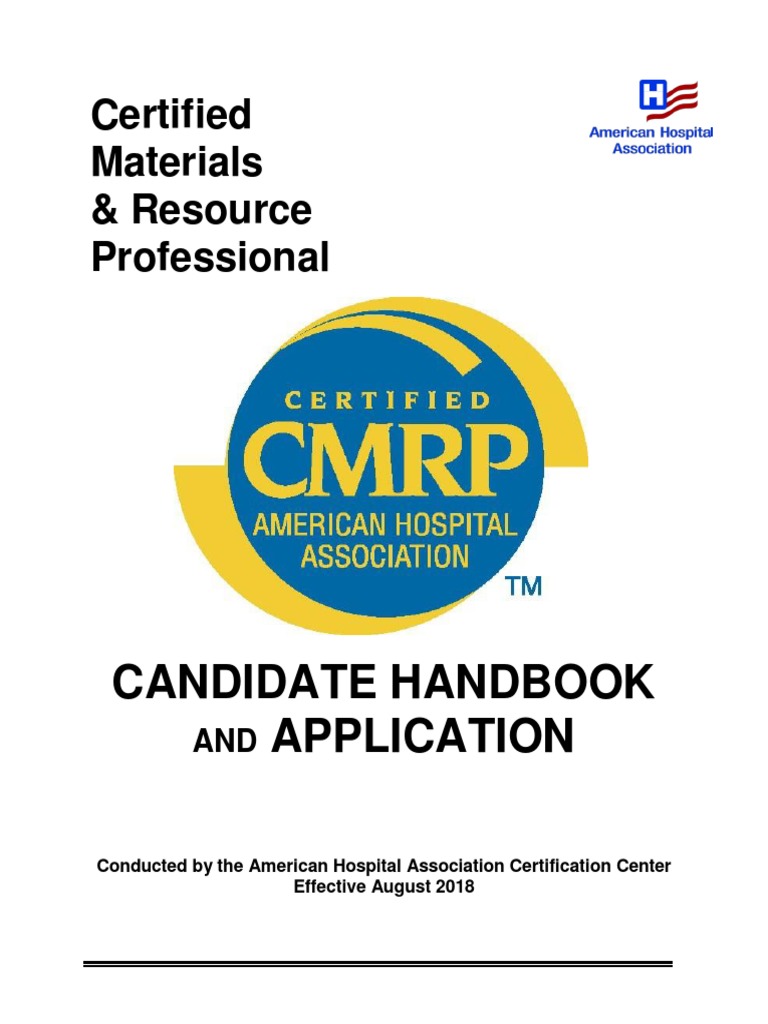 AHA CMRP Handbook PDF | PDF | Professional Certification | Test ...