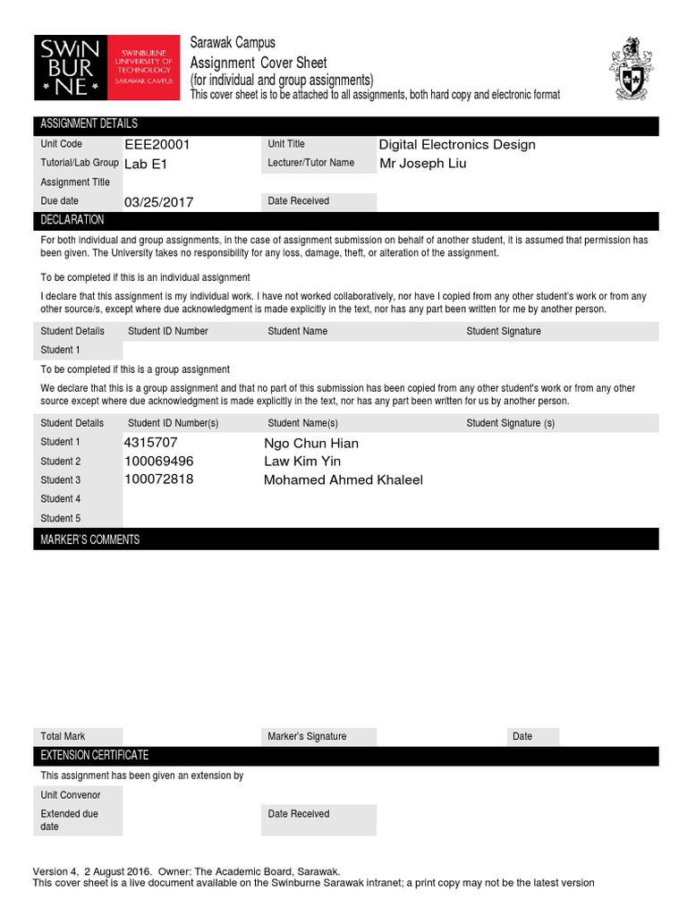 EEE20001 Lab E1 Group 22 | PDF | Written Communication | Intellectual Works