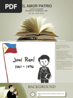 Rizal-El Amor Patrio | PDF