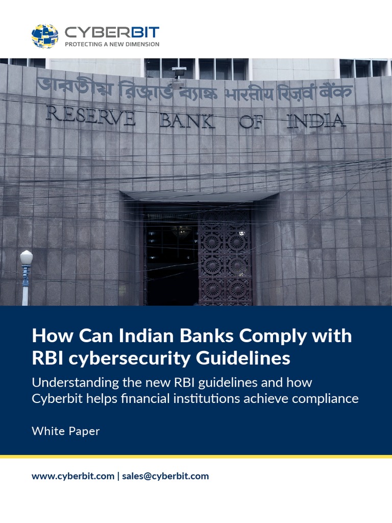 How Can Indian Banks Comply With RBI Cybersecurity Guidelines | PDF ...