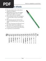 Tin Whistle Scales by Key | PDF