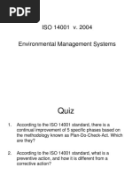ISO 14001 Checklist | PDF | Regulatory Compliance | Audit