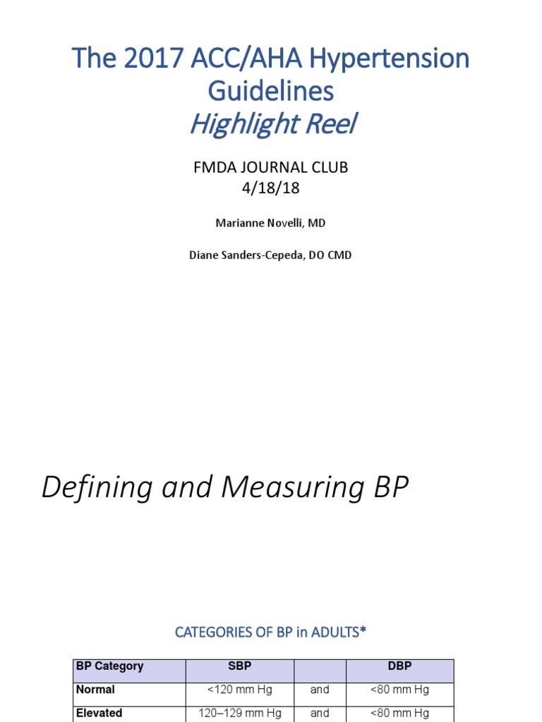Hypertension Guidelines | PDF | Hypertension | Heart Failure