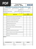 Pre Pour Inspection Checklist | PDF | Concrete | Precast Concrete