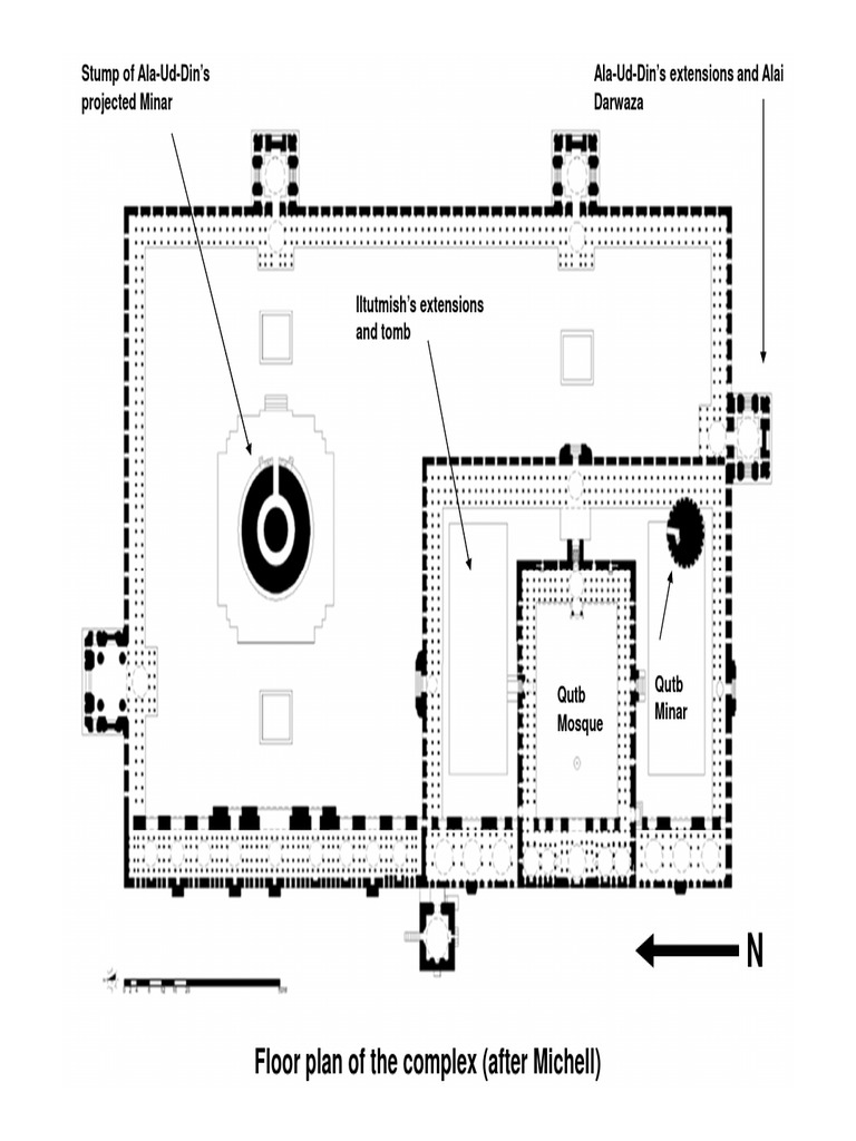 Floor Plan of The Complex (After Michell) : Ala-Ud-Din's Extensions and ...