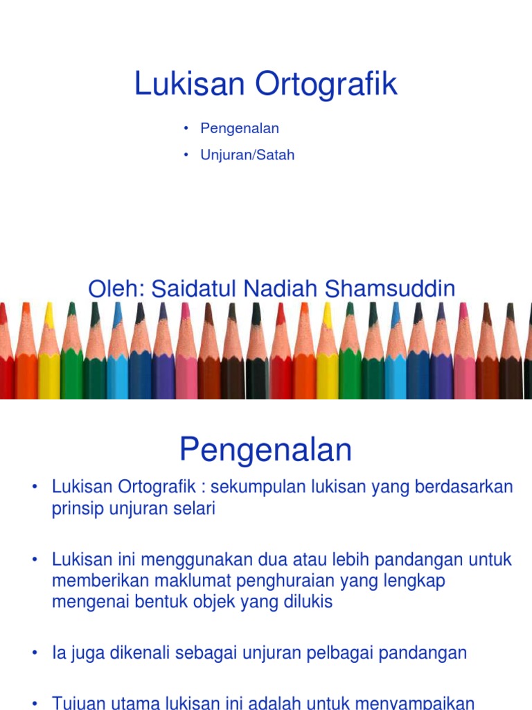 Slide Lukisan Ortografik | PDF