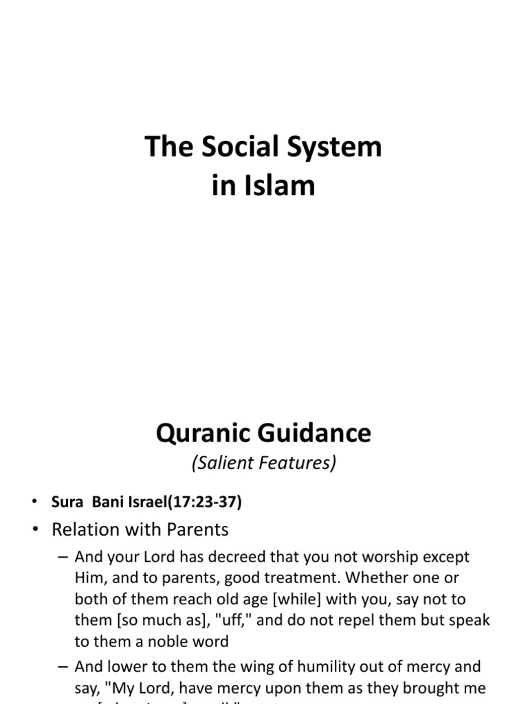 The Social System in Islam | PDF | Satan | Marriage