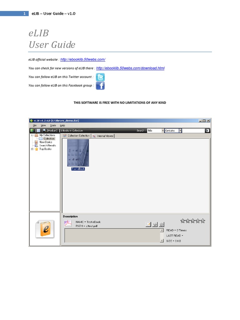 eLIB User Guide for Organizing eBooks | PDF | Computer File | Filename