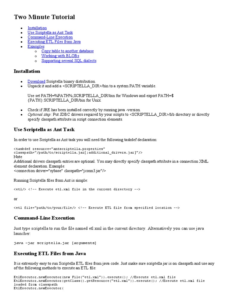 Script Ella 2 Minute Tutorial | PDF | Databases | Oracle Database