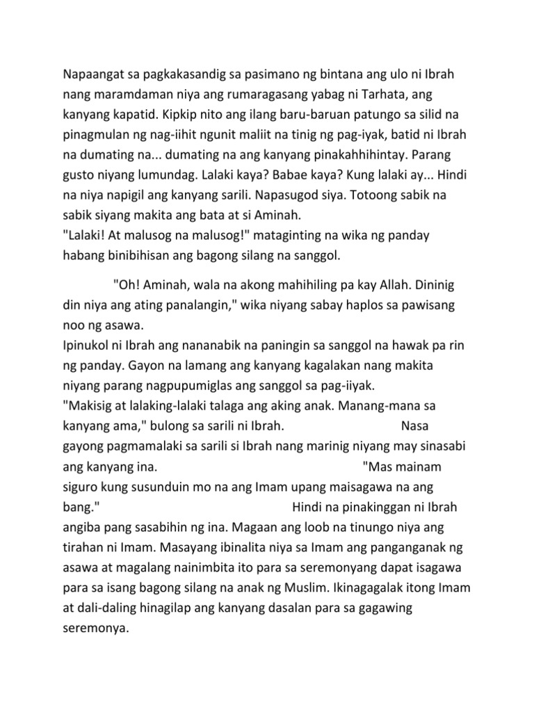 Napaangat Sa Pagkakasandig Sa Pasimano NG Bintana Ang Ulo Ni Ibrah Nang ...