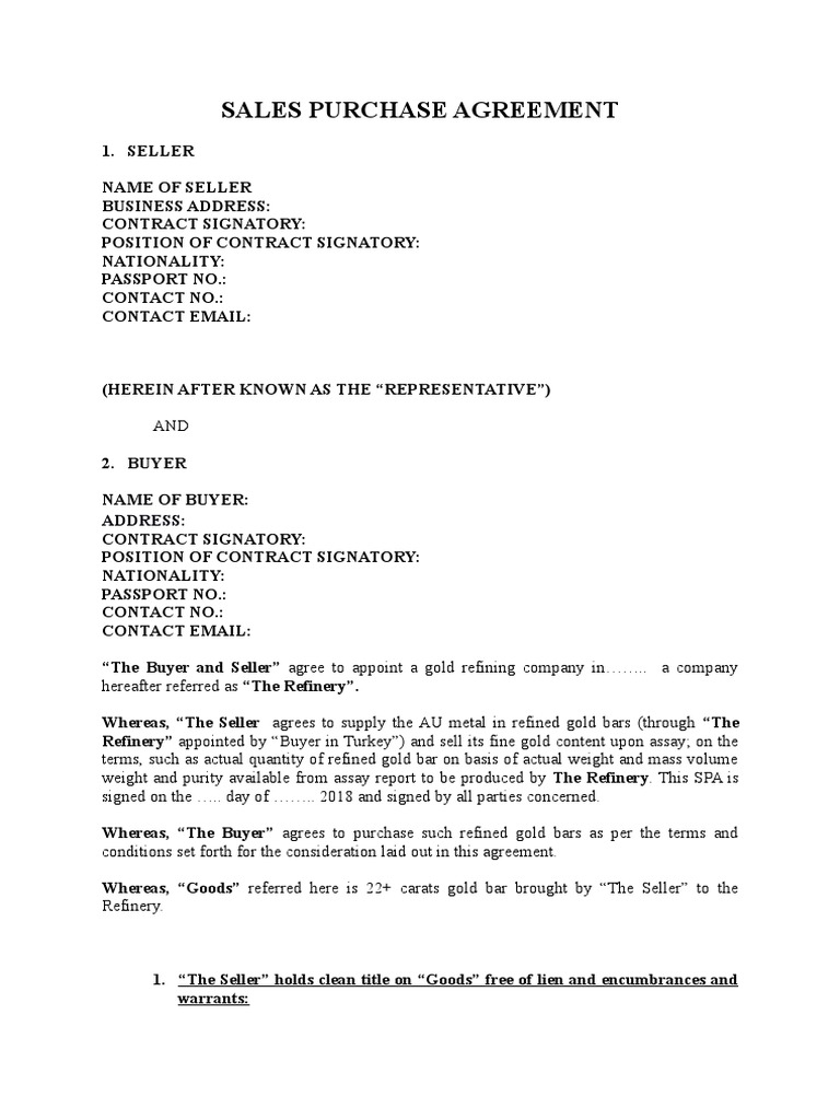 Bank Agreement Letter | Fineness | Arbitration