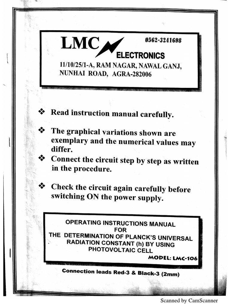 Planck Constant | PDF