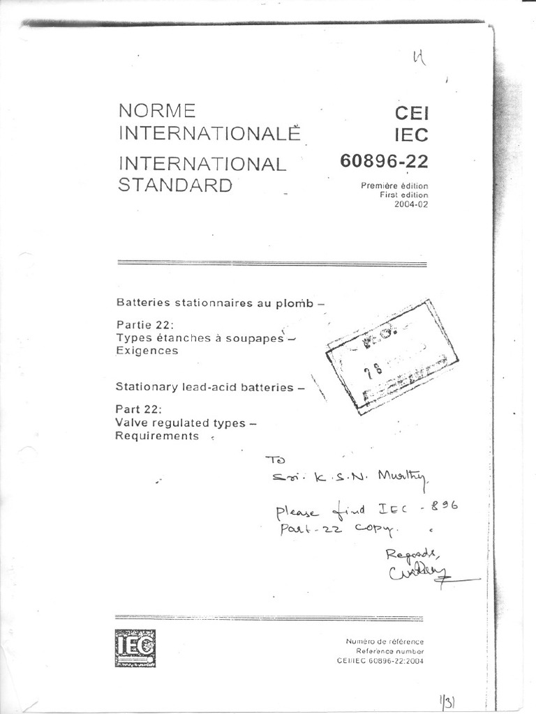 Ie 60896 | PDF