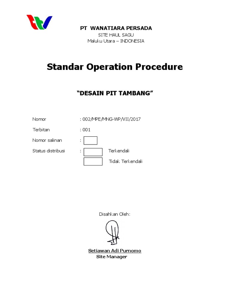 Prosedur Desain Pit Tambang Batubara | PDF