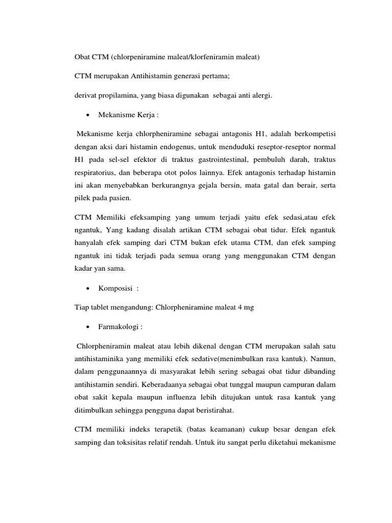 Obat CTM | PDF