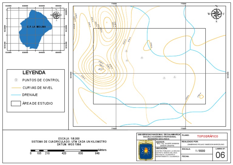 Mapa Topográfico | PDF | Geomática | Cartografía