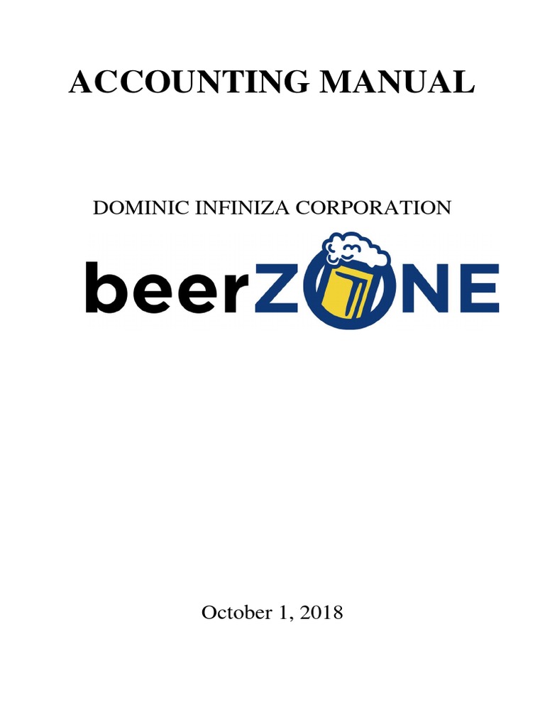Dominic Infiniza Corp Accounting Manual | PDF