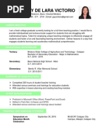 Curriculum Vitae Sample | PDF | Manila