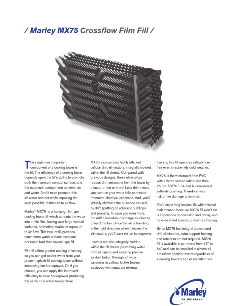 Marley Fills SP-MX75 - C | PDF | Polyvinyl Chloride | Water