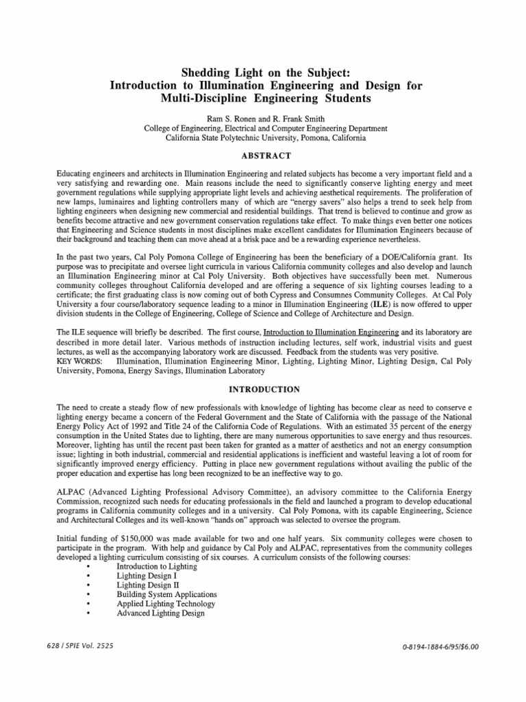 Introduction To Illumination Engineering and Design For | PDF ...