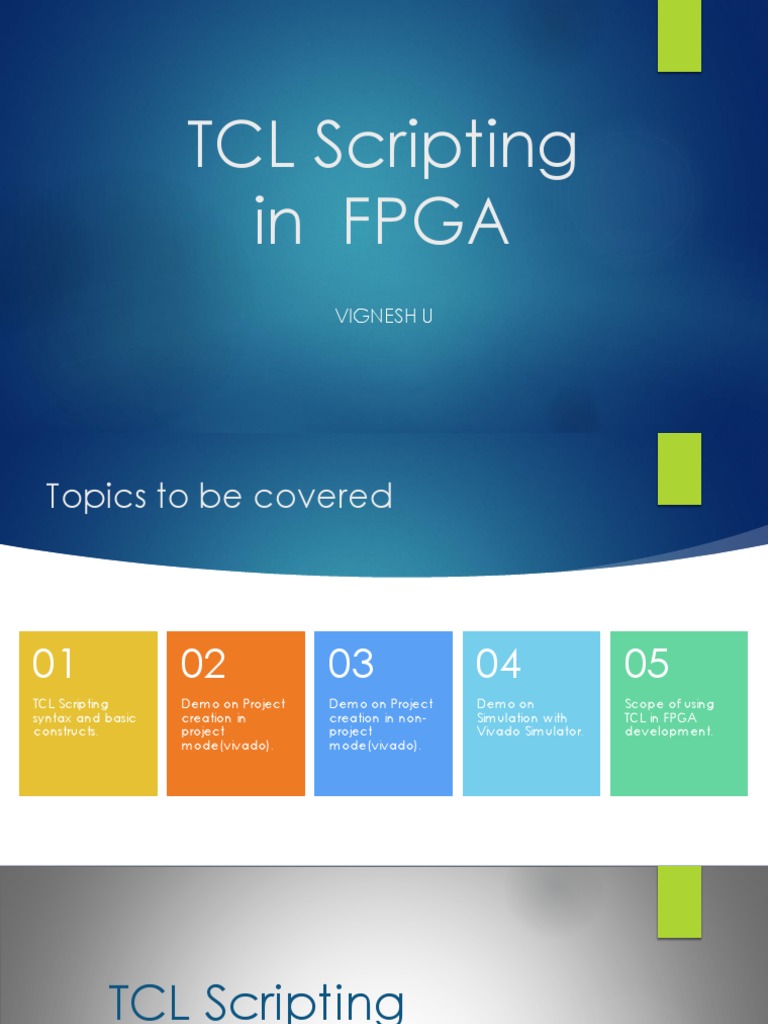 TCL Scripting in VIVADO | PDF | Computers
