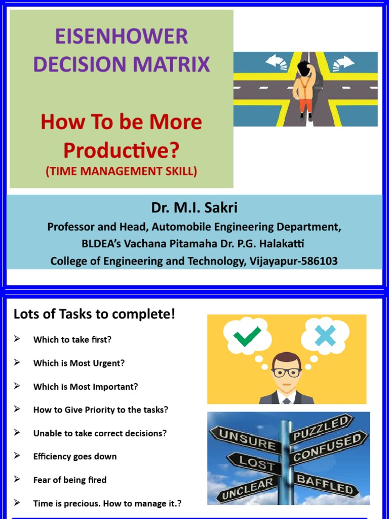 Eisenhower Matrix | PDF | Time Management | Professional Skills