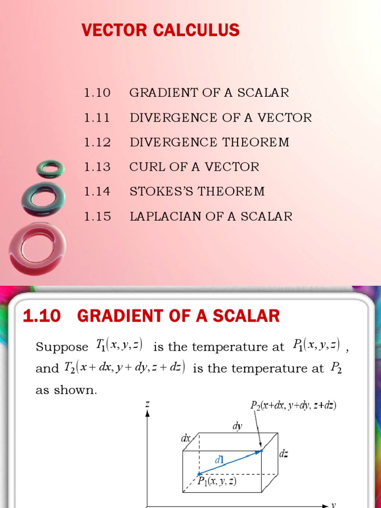 Vector Calculus | PDF | Divergence | Gradient