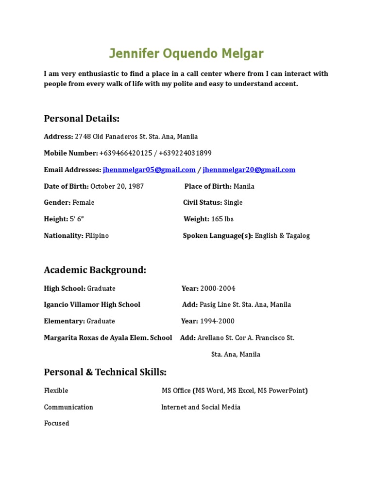 Jennifer Oquendo Melgar 2 | PDF