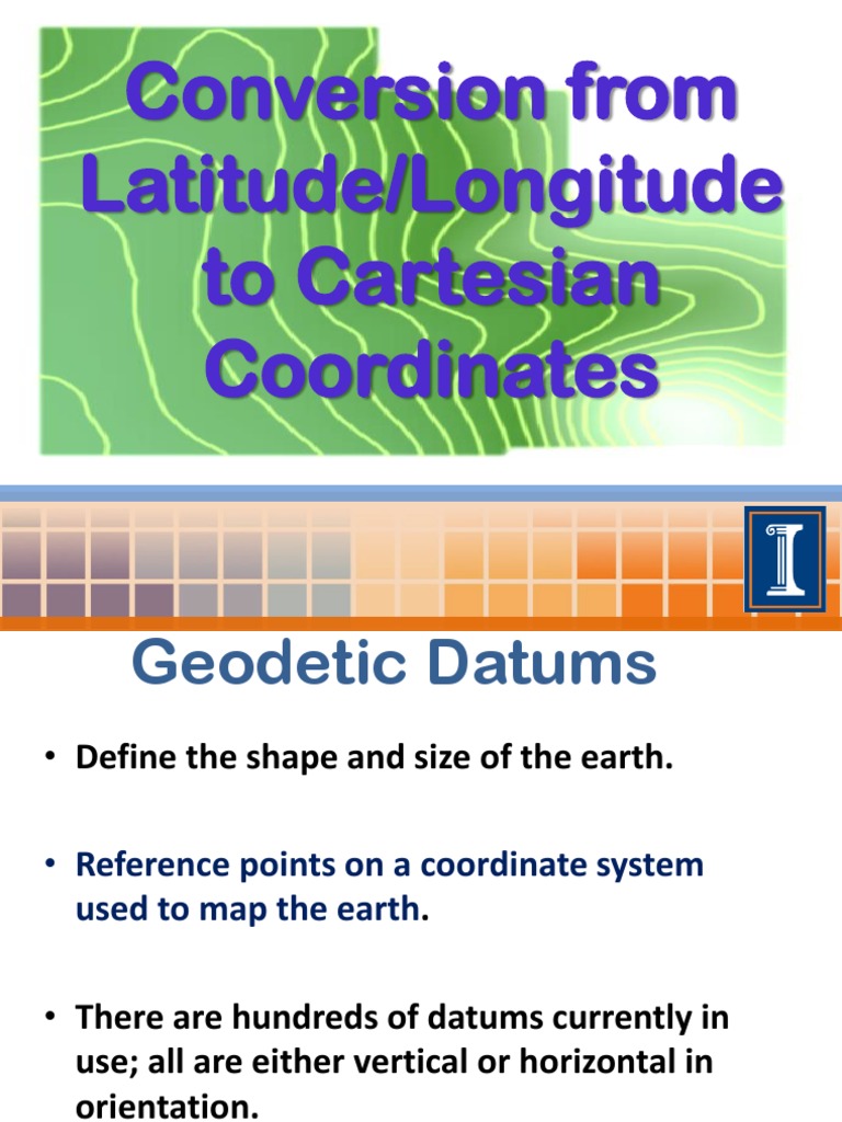Conversion From Latitude/Longitude To Cartesian Coordinates | PDF ...