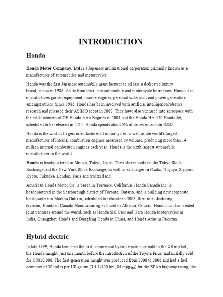 Project On Hybrid Car | PDF | Hybrid Electric Vehicle | Plug In Hybrid