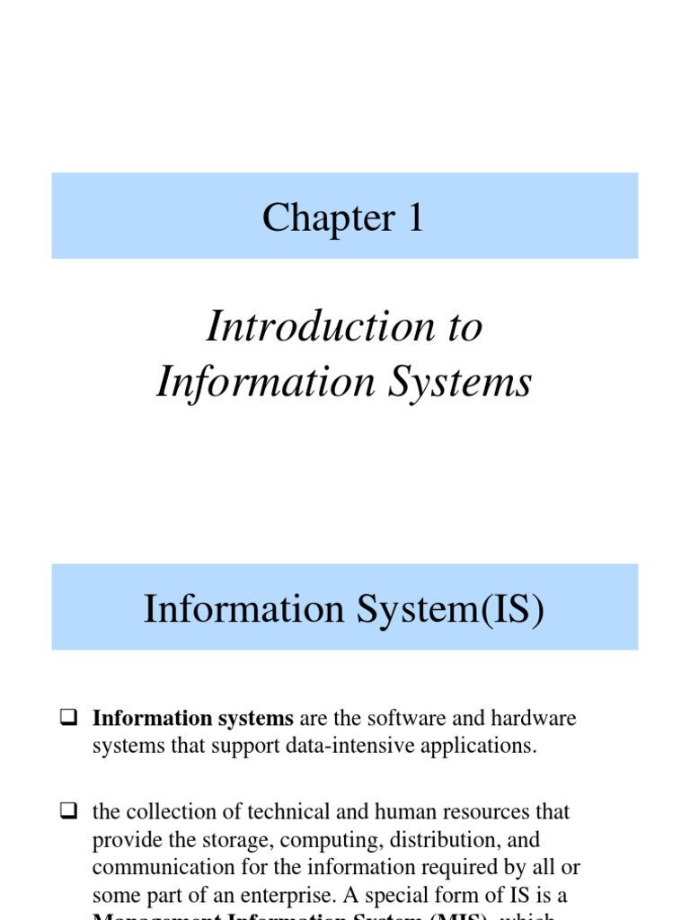 Introduction to Information Systems | PDF | Computer Network | Data