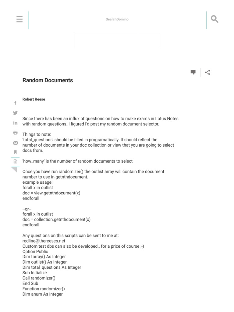 U C o I N 1 2: Random Documents | PDF | World Wide Web | Internet & Web